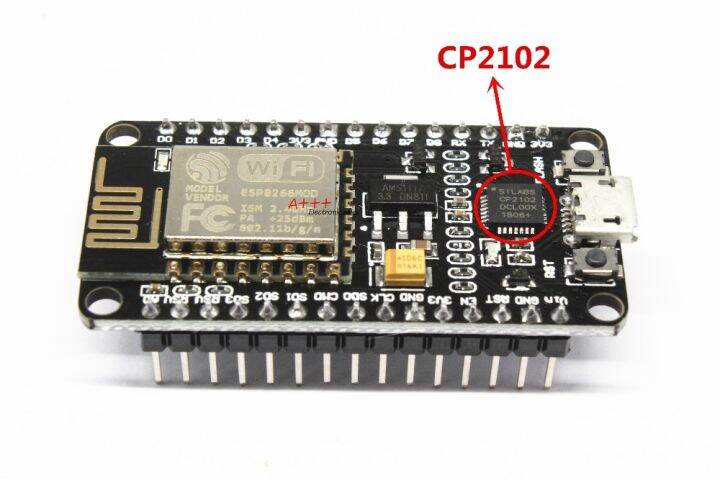 Wireless module NodeMcu v2 Lua WIFI development board ESP8266 with pcb Antenna and usb port ESP ...