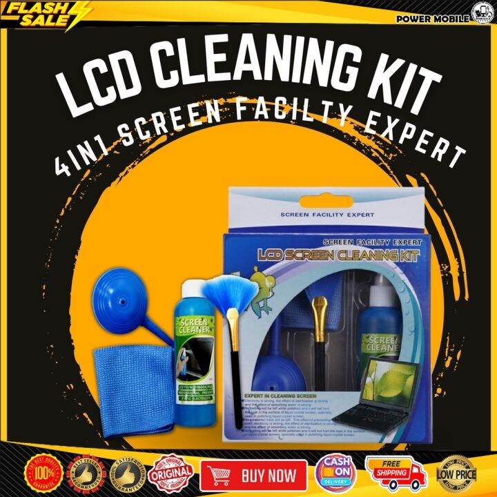 Original 4in1 Screen Facility Expert LCD Screen Cleaning Kit For Laptop ...