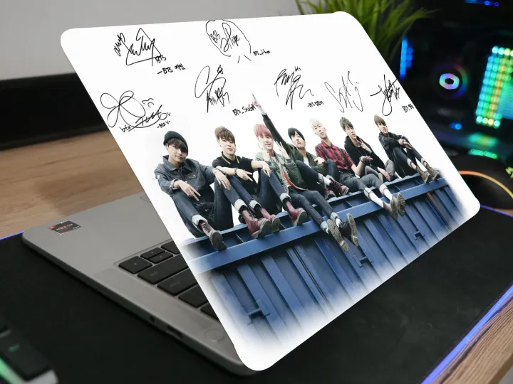 stiker laptop sticker notebook karakter Garskin Laptop Stiker bts ...