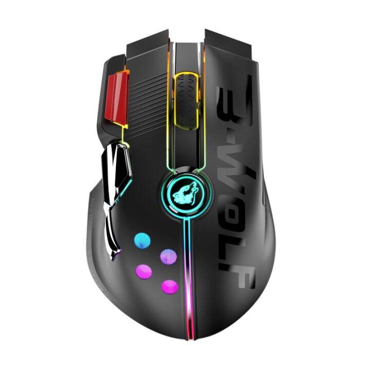 Free Wolf X6 wired wireless dual-mode esports game mouse with remote ...
