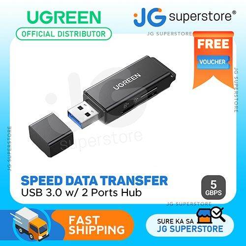 UGREEN USB 3.0 to TF/SD Dual Flash Memory Card Adapter Super Speed Data ...