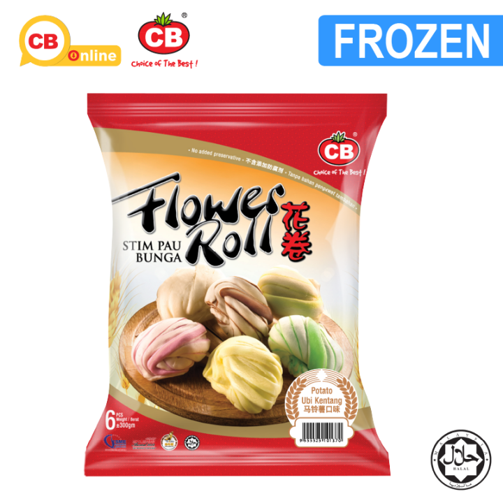 CB FLOWER ROLL (POTATO) 6PCS/±300G / PAU BUNGA UBI KENTANG HALAL[CB ...