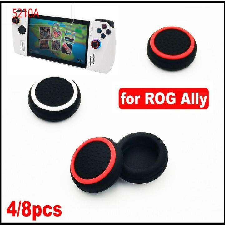 5210A 4/8pcs ซิลิโคนทำจากซิลิโคน ฝาโยก ป้องกันการลื่น Thumbstick คอนโซลมือถือ มืออาชีพอย่างมือ ...