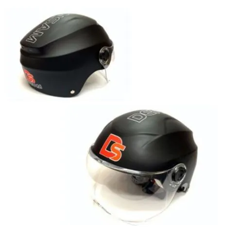 Premium Motorcycle Bike Nutshell Helmet With Clear Visor Safetyness ...