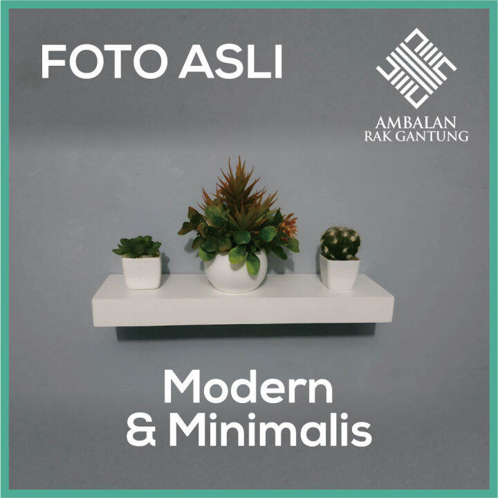 Rak Dinding Minimalis Vintage Ukuran 40 cm Ambalan Dinding Gantung ...