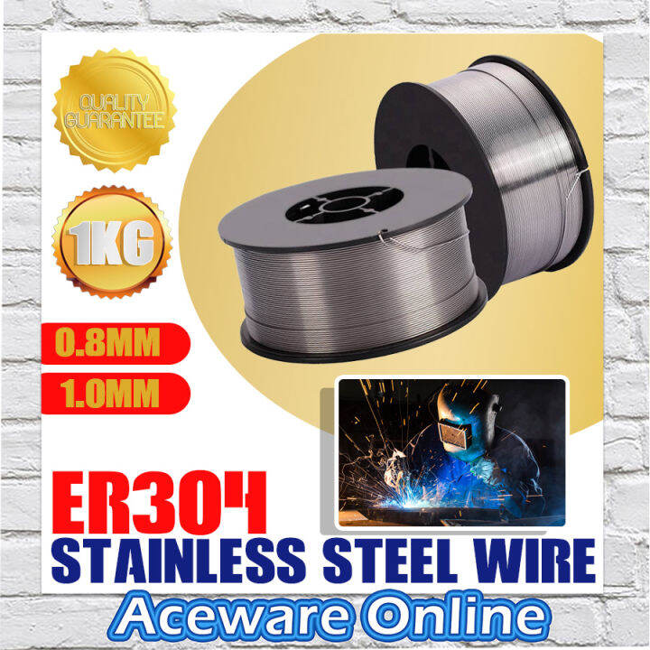Gas Flux cored Wire 1kg 0.8MM 1.0mm Flux Cored Gas Mig Welding Wire Steel Cored Wayar kimpalan ...