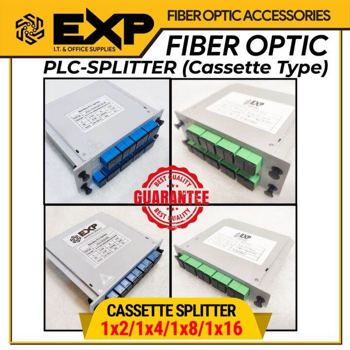 Fiber Optic - PLC Splitter Cassette Type (1x2 1x4 1x8 1x16) Green Blue ...