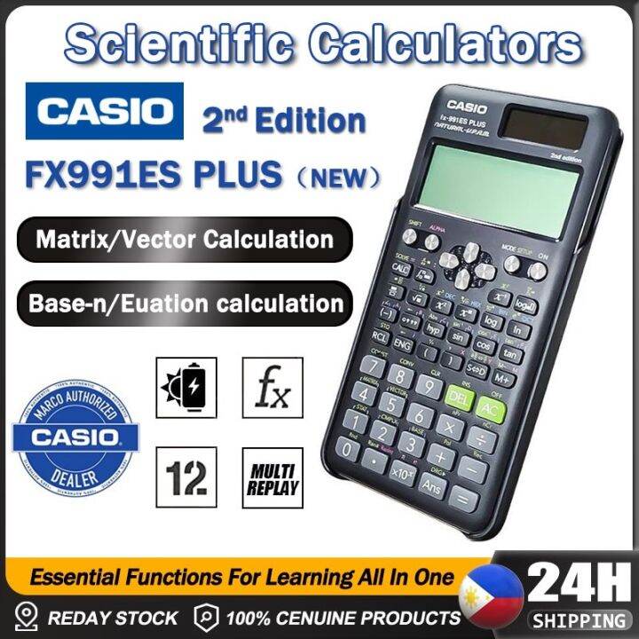 Original Scientific Calculator Casio Fx 991es Plus 2nd Edition Function Solar Scientific ...