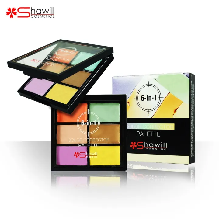 Shawill 6 in 1 Color Corrector Palette Long Lasting Correcting ...