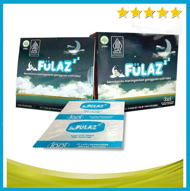 FULAZ Obat Atasi Sulit Susah Tidur Insomnia Tablet Suplemen Herbal ...