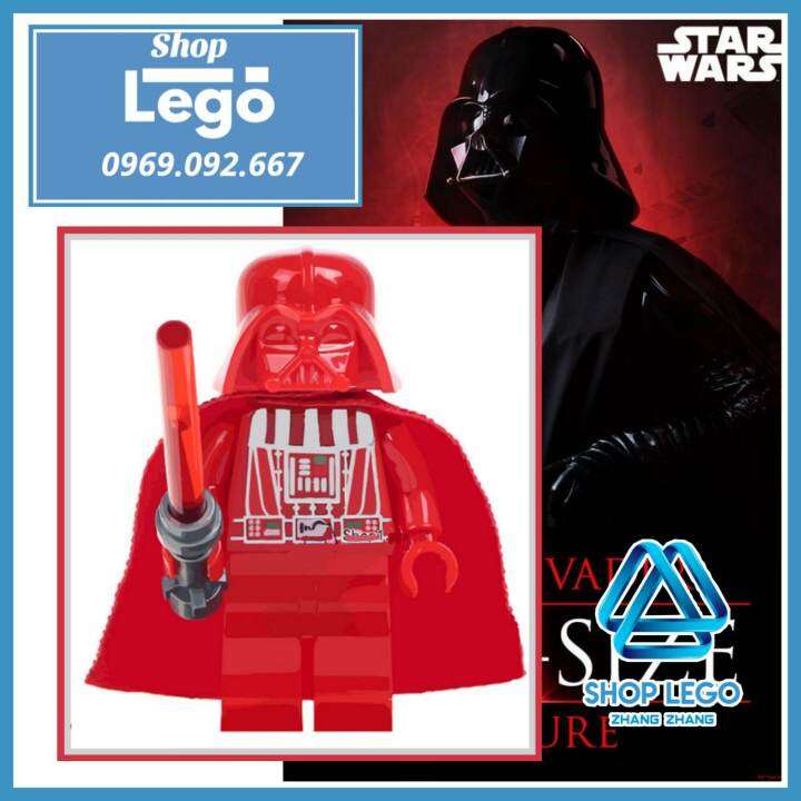 [FREESHIP MAX] Xếp hình Star Wars Prototype Red Darth Vader Helmet Lego ...