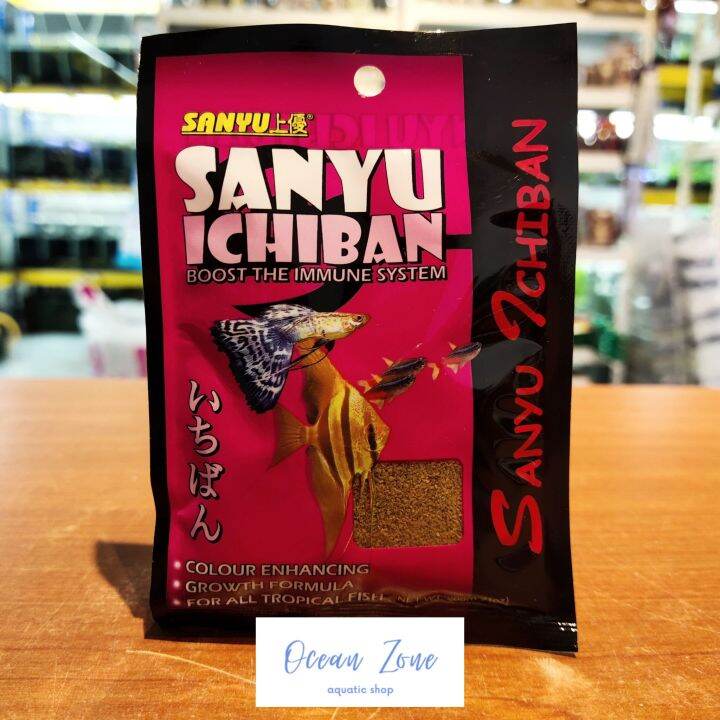 【Ocean Zone】SANYU Ichiban Tropical 20g (Fish Food in Sachet) | Lazada