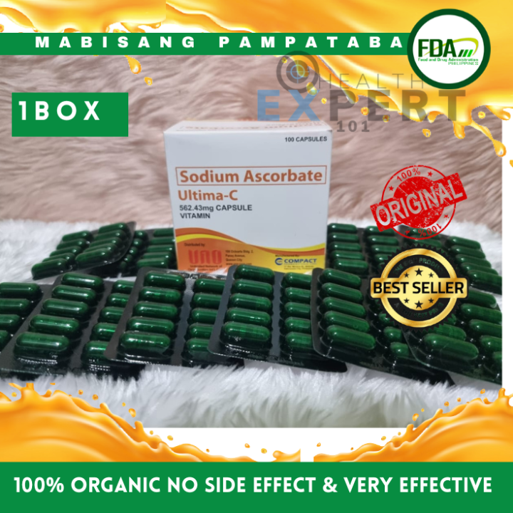 Ultima C 100capsules pampataba na vitamins, sodium ascorbate, alkaline ...