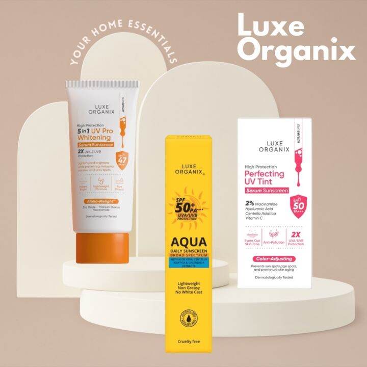 COD LUXE ORGANIX SPF 50 PAxxx UVA/UVB PROTECTION AQUA DAILY SUNSCREEN ...
