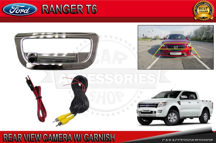 Car Rear View Camera for FORD RANGER T6 w/ Chrome garnish (WATERPROOF ...
