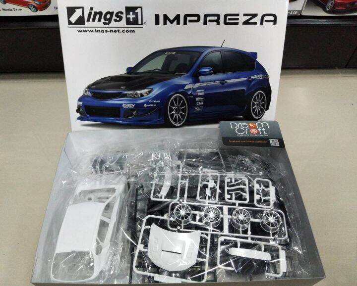 AOSHIMA 1/24 ings GRB IMPREZA WRX STI '07 SUBARU (โมเดลรถยนต์ Model DreamCraft) | Lazada.co.th