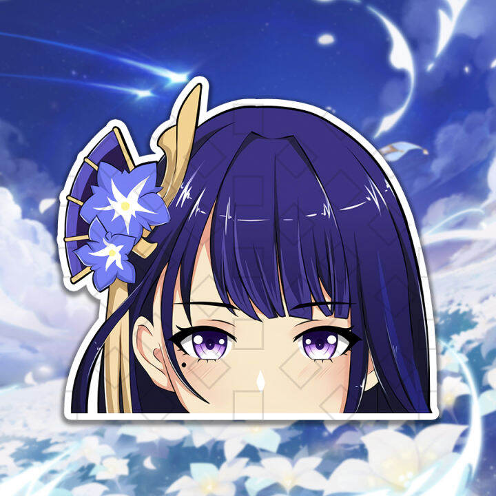 Raiden Shogun / Baal Genshin Impact Peeker Sticker | Lazada PH