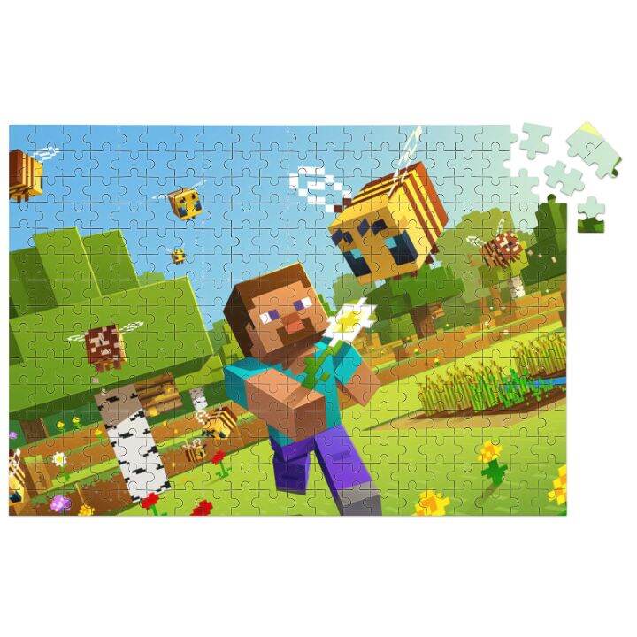 Minecraft Educational Game Present Puzzle Originality Jigsaw 300 Pieces ...