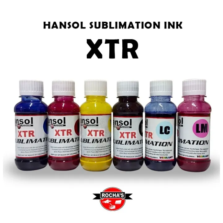【Flash Sale】⚡COD⚡ [ROCHA'S] HANSOL SUBLIMATION INK - XTR series 100ML ...