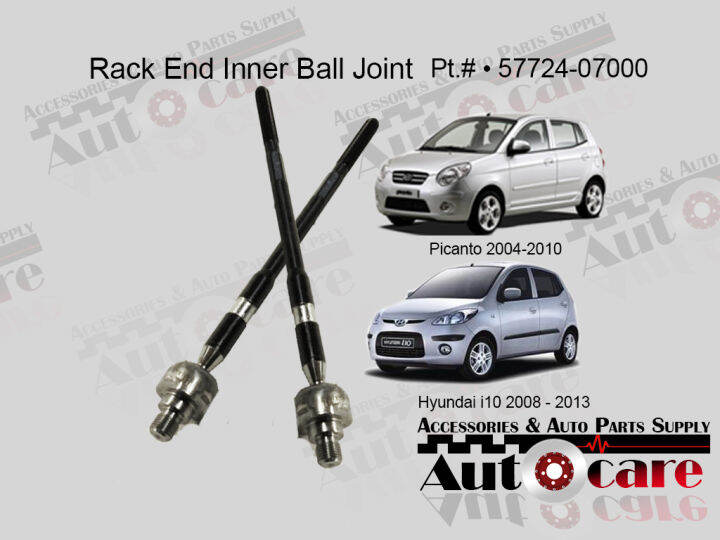 Rack End Inner ball joint Kia Picanto Hyundai i10 2004 2010 57724-07000 ...