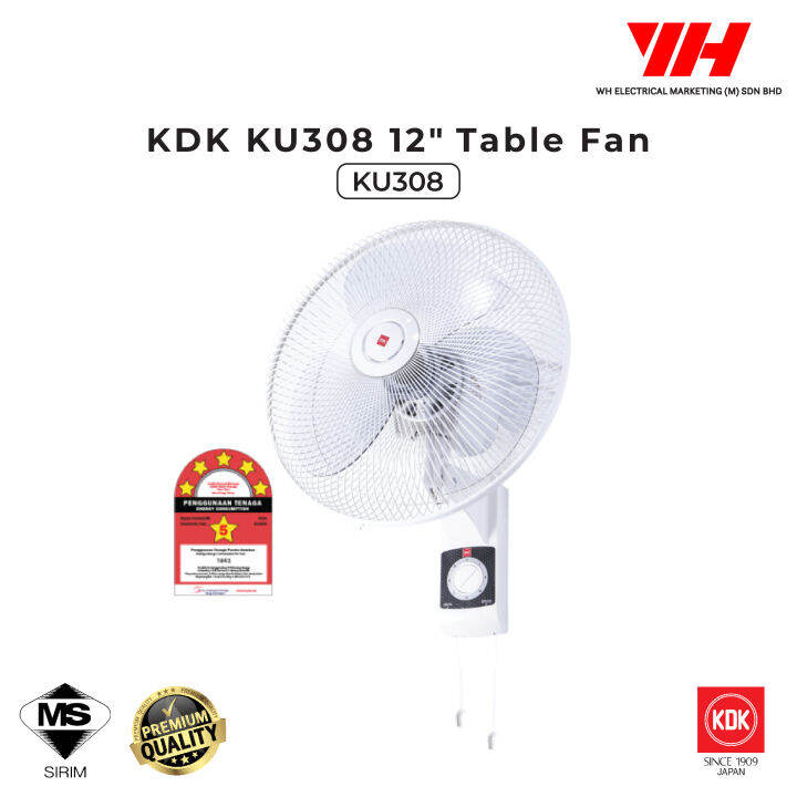 KDK KU308 12" WALL FAN | Lazada