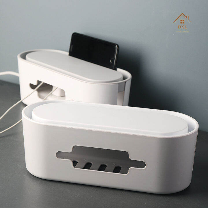 DXL Extension Plug Socket Storage Box Power Strip Wire Management ...