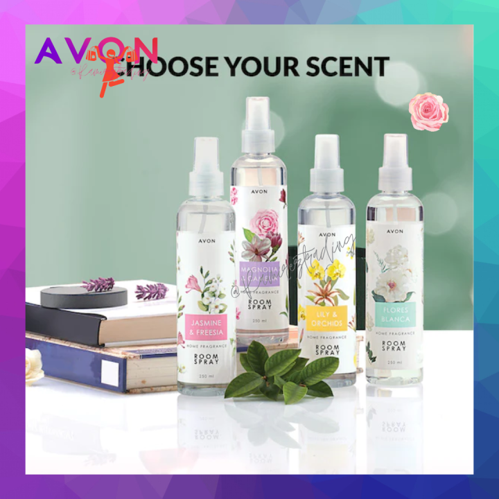 AVON ROOM SPRAYS 250ML | JASMIE & FREESIA | MAGNOLIA & CAMELIA | LILY ...