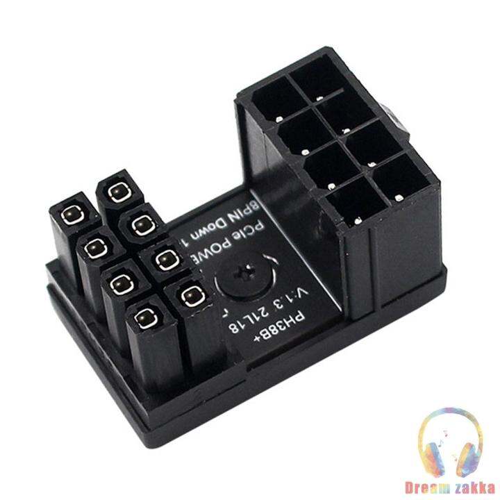 Power Adapter Board 8 Pin GPU Power Board 180 Degree Angle GPU Power Connector for PC Computer ...