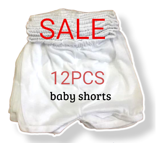 12pcs Plain White Short baby infant 0-6month | Lazada PH