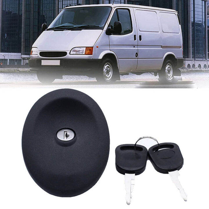 Car Fuel Tank Filler Cap with 2 Keys Gas Oil Tank Cover for Ford ...