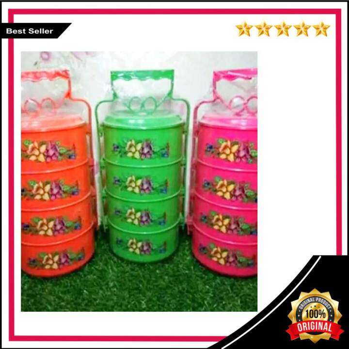 rantang plastik 4 dan 3 susun murah meriah / rantang plastik / rantang ...