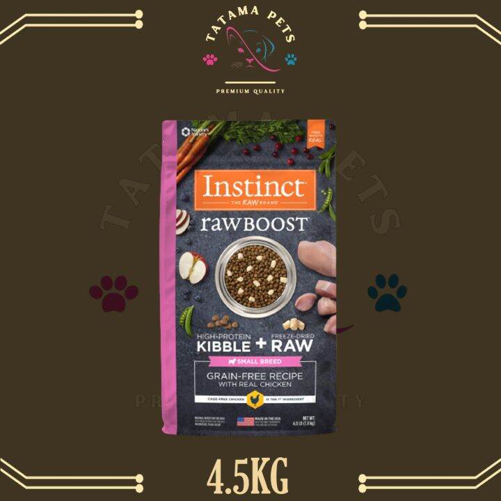 Instinct Dog Raw Boost Grain-Free Recipe with Real Chicken for Small ...