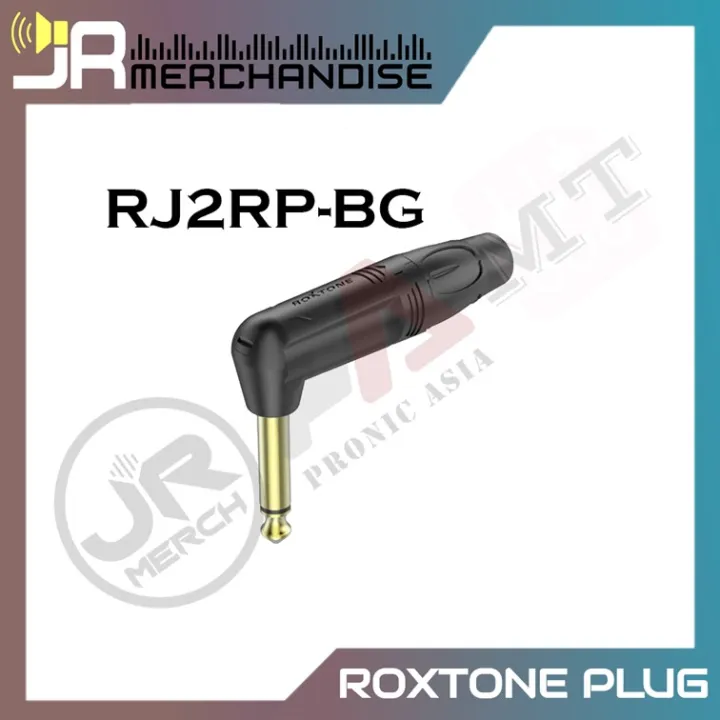Roxtone 6.3mm Mono L Type PL55 Male Plug (RJ2RP-BG) | Lazada PH
