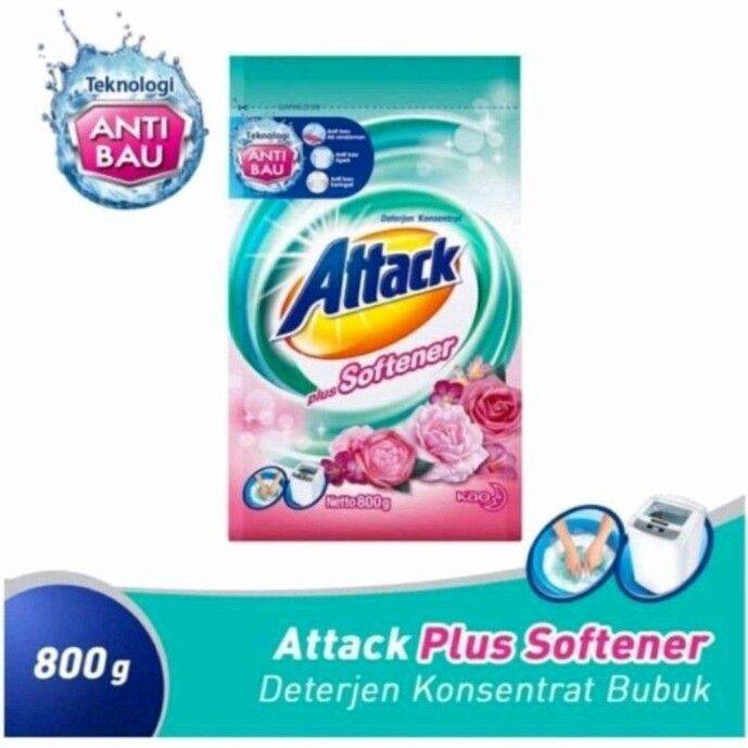 Attack Powder Detergent Plus Softener / Sabun Cuci Bubuk Pelembut 800g | Lazada Indonesia