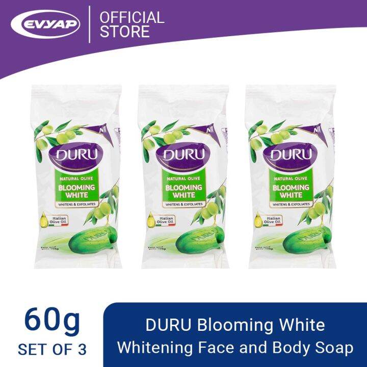 DURU Natural Olive Blooming White Whitening Face & Body Soap (60G/90G ...