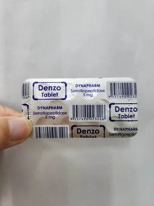 Denzo 5mg Tablet (Serratiopeptidase) Ubat Surut Bengkak Gusi Gigi (10's ...