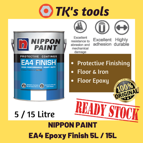 NIPPON PAINT EA4 Epoxy Finishing 5L Nippon EA4 Nippon Floor Epoxy ...