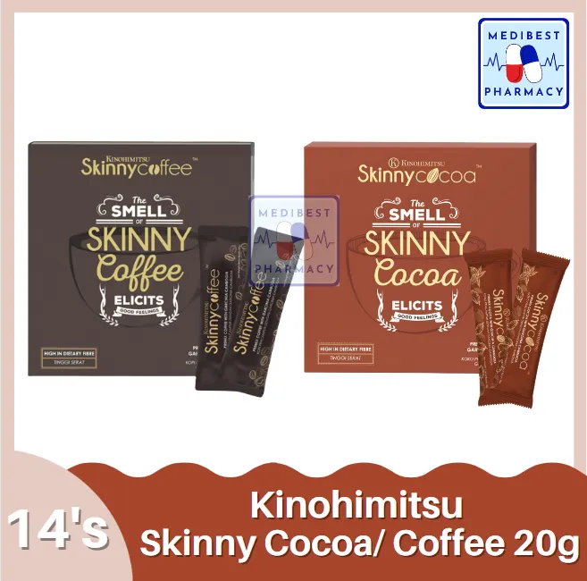 Kinohimitsu Skinny Cocoa/ Coffee 20G x 14 Sachets | Lazada