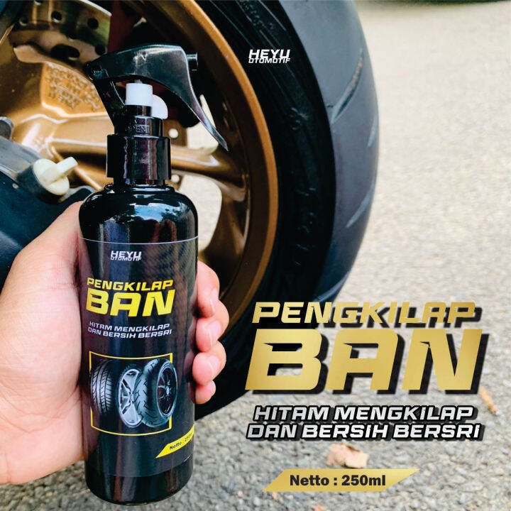 PENGHITAM BAN MOBIL & MOTOR 250ml | Semir dan Pengkilap Semua Jenis Ban ...