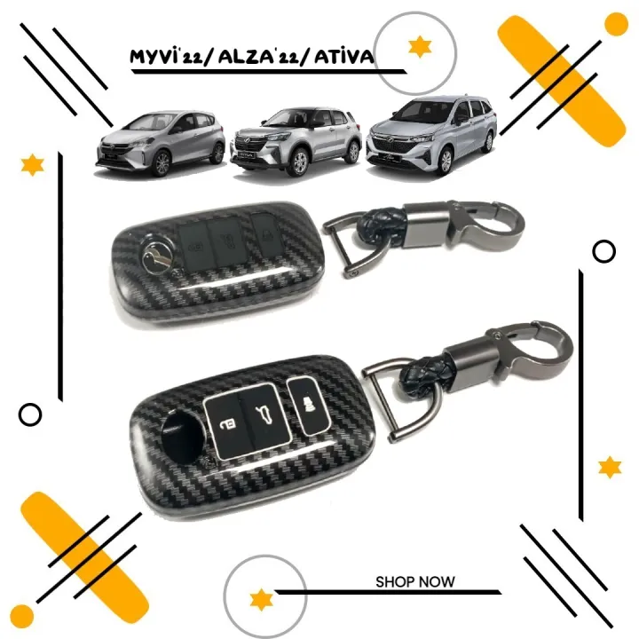 PERODUA MYVI ALZA ATIVA 2022 Keyless Remote Car Key Control Cover Case ...
