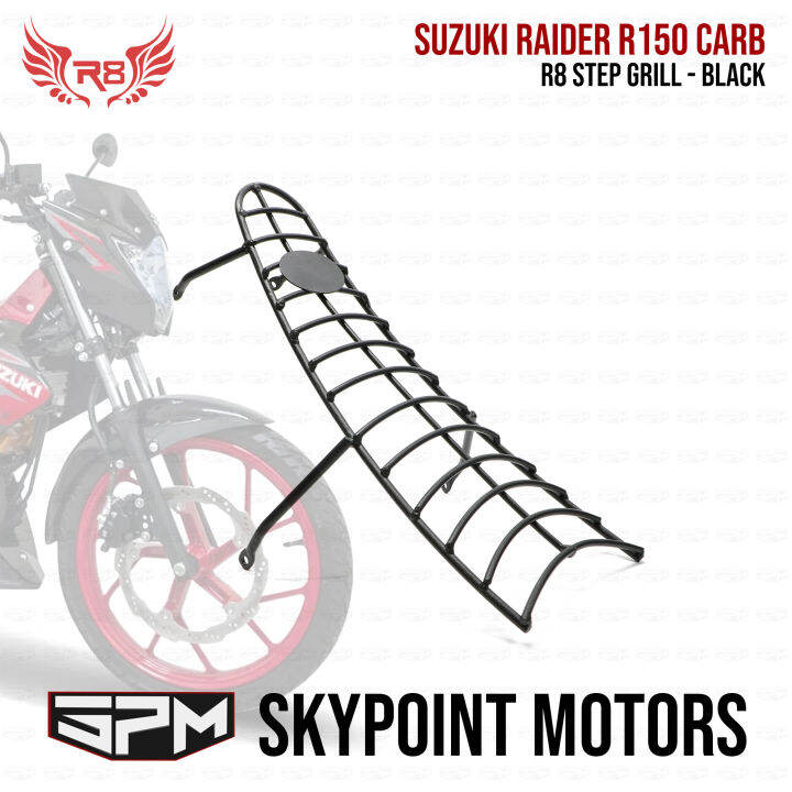 R8 STEP GRILL G006 FOR SUZUKI RAIDER R150carb | BLACK (9809-186 ...