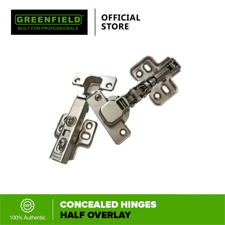 Greenfield Concealed Hinges Half Overlay - Door Hardware & Locks ...
