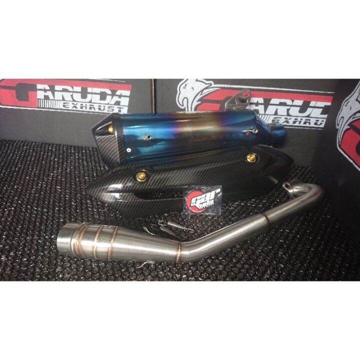 Knalpot Standar Racing Garuda Exhaust Tipe RC1 Blue Fullsistem NMAX ...