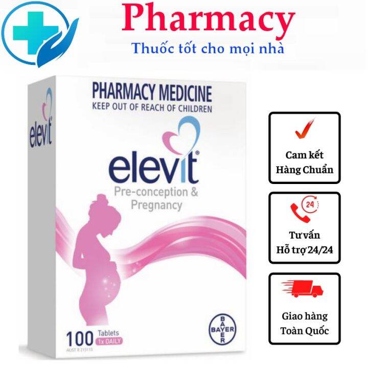 Vitamin tổng hợp Elevit cho mẹ bầu mẫu mới - Bổ sung acid Folic , sắt ...