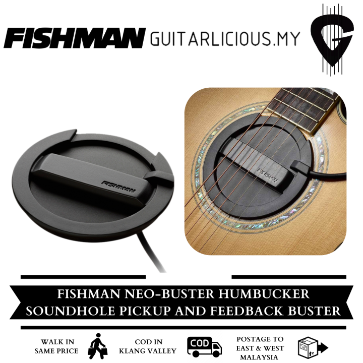 Fishman Neo-Buster Humbucker Soundhole Acoustic Guitar Pickup and ...