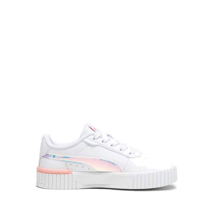 Puma Girls Carina 2.0 Crystal Wings PS Lifestyle Shoes - White-Peach Smoothie-Black | Lazada ...