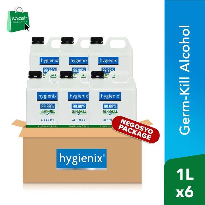 Hygienix Germ Kill Alcohol 1 Liter NO Pump (1 case) | Lazada PH