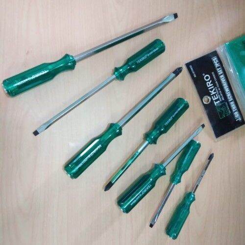 Tekiro Obeng Ketok Tembus Hijau Set 7 pcs / go thru screwdriver set 7 ...