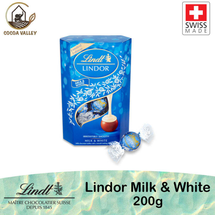 Lindt Lindor Milk & White Chocolate Truffles 200g | Lazada