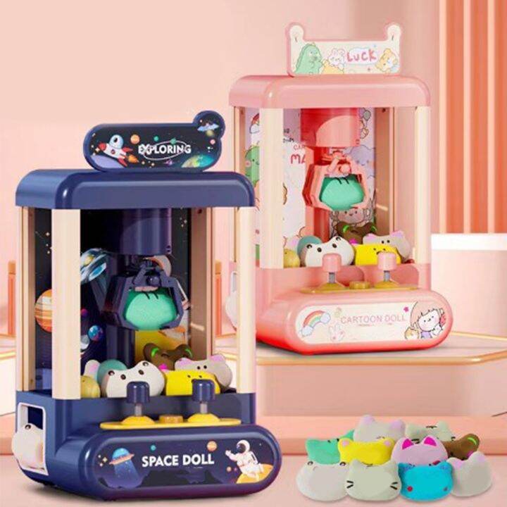 Electric Mini Claw Machine Miniature Twisting Balls Dolls Battery ...